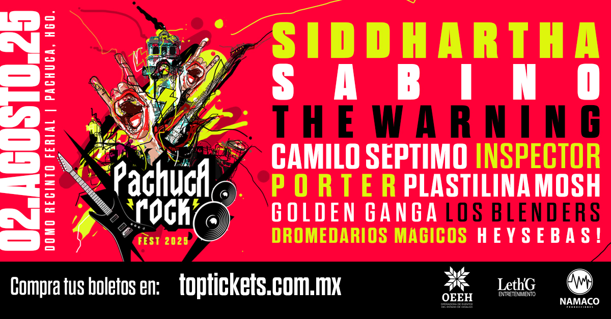 Pachuca Rock Fest 2025: ¡La cuenta regresiva está encendida!